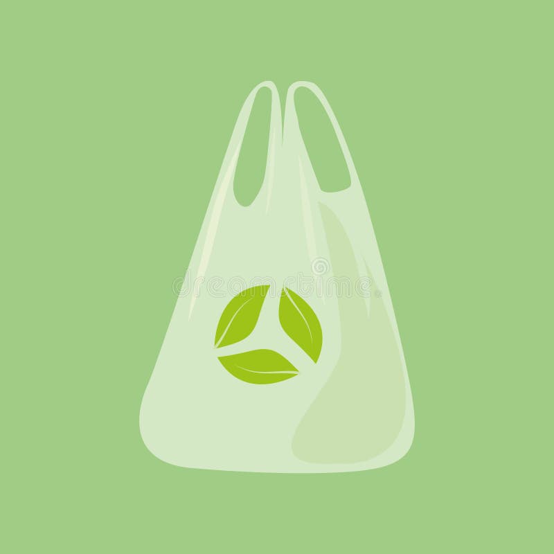 Plastic Bag with Recycle Sign Stock Illustration - Illustration of ...