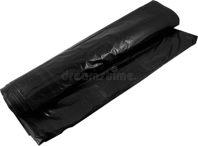 Plastic Bag in Roll Isolated Stock Image - Image of isolated, trashbags ...