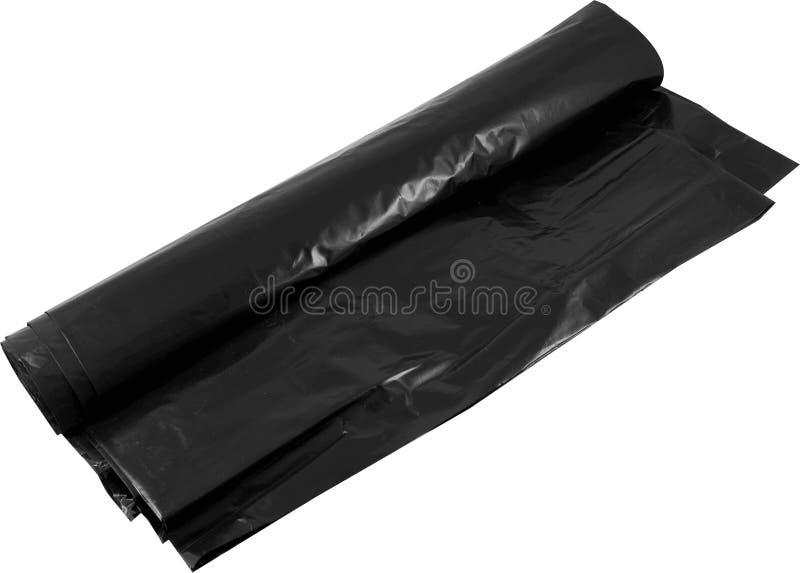 Plastic Bag in Roll Isolated Stock Photo - Image of isolated ...