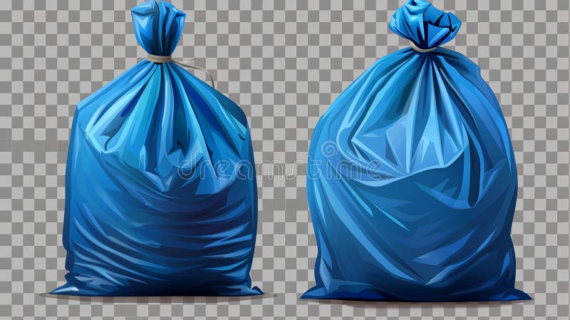 Plastic Bag for Trash, Garbage, and Rubbish. Modern Realistic Mockup of ...