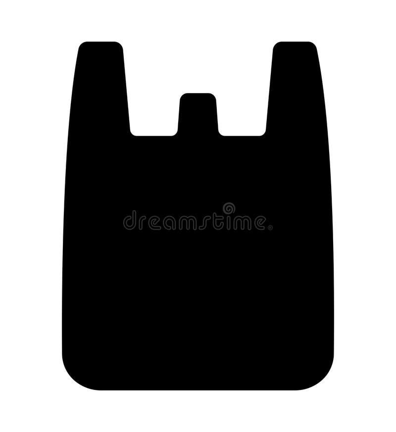Plastic Bag Vector Icon Illustration / Ecology Symbol Stock Vector ...