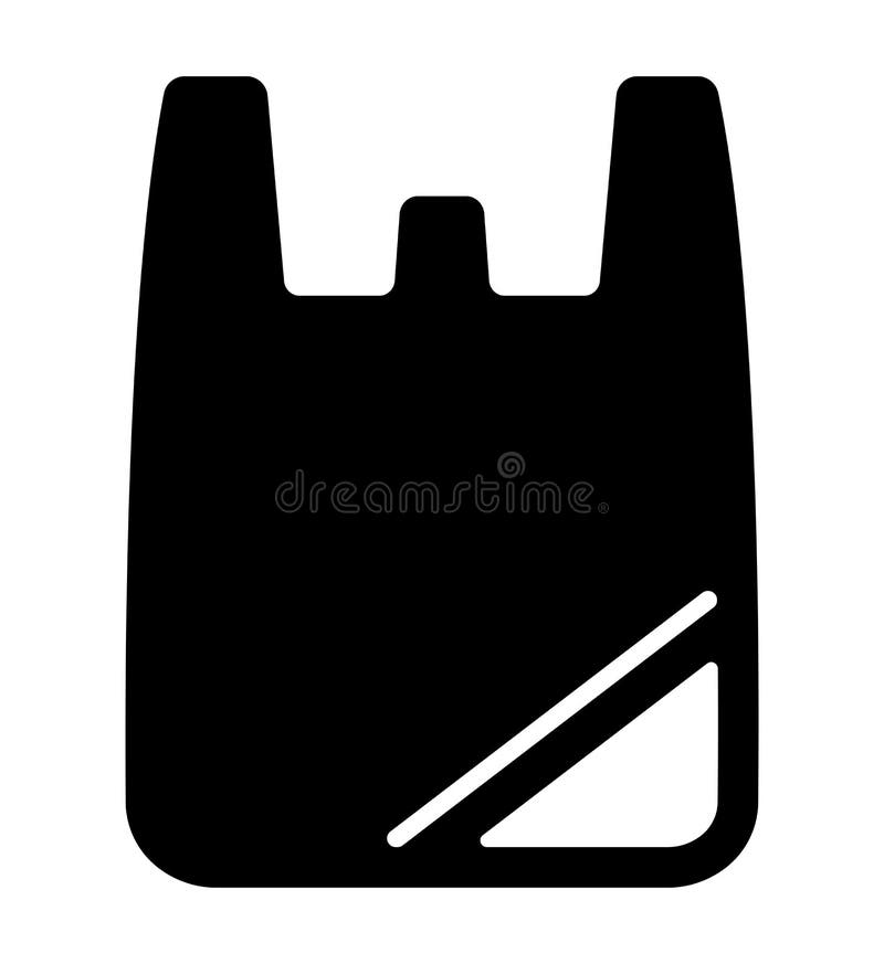 Plastic Bag Vector Icon Illustration / Ecology Symbol Stock Vector ...