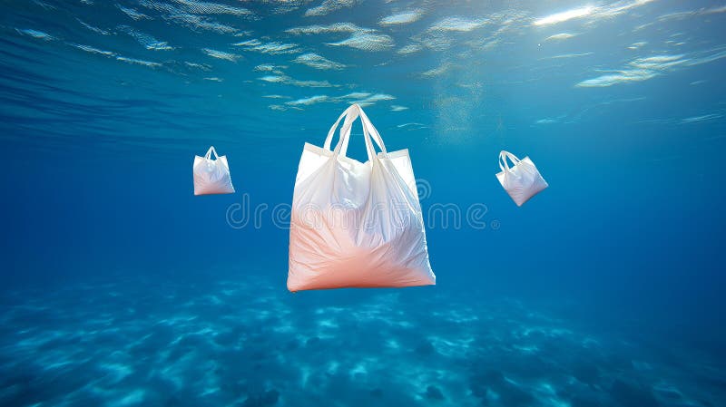 Plastic Bags Floating in Ocean Create Striking Visual of Pollution this ...