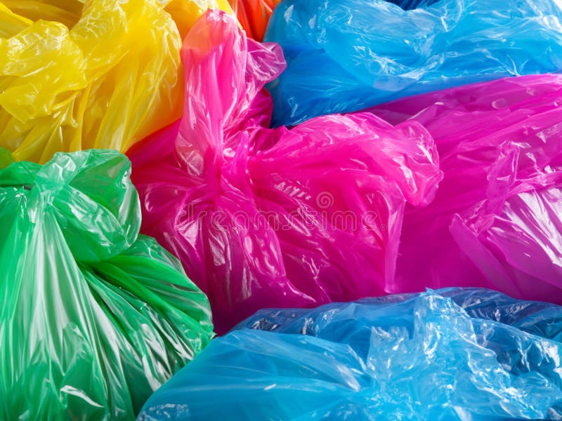 Plastic Bags Full of Garbage Stock Image - Image of rubbish, color ...