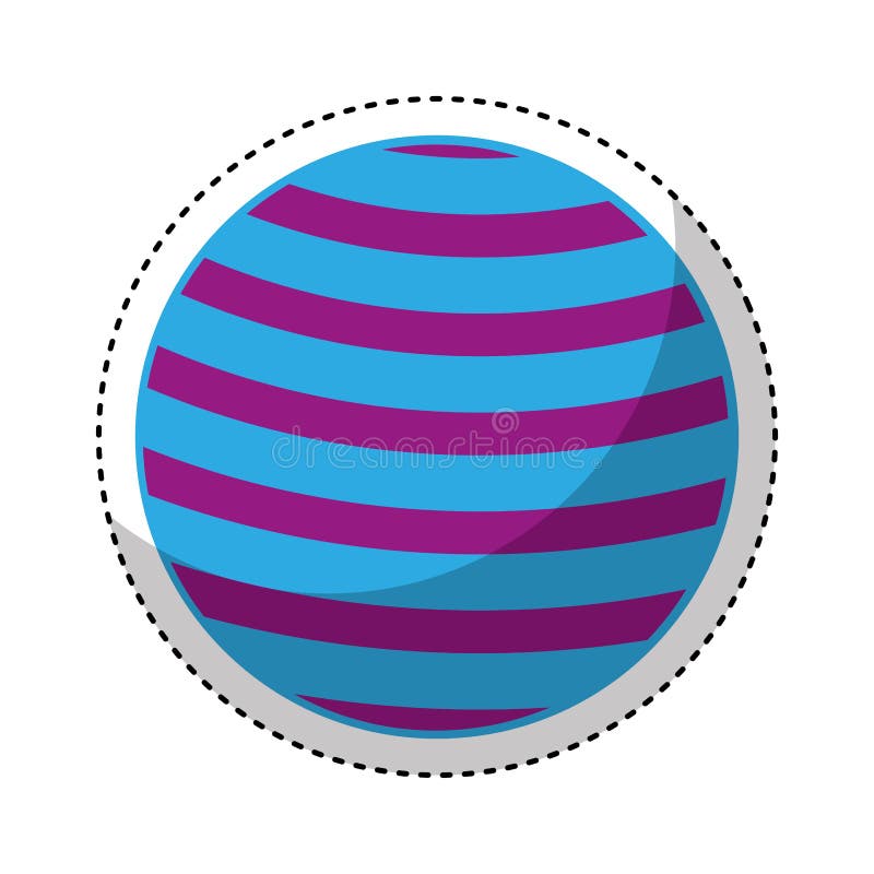 Plastic ball isolated icon stock illustration. Illustration of beach ...