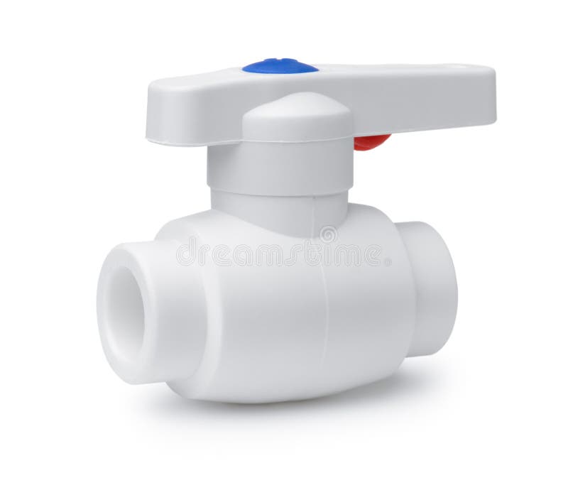 PVC ball valve stock image. Image of open, opened, connecting - 319851701