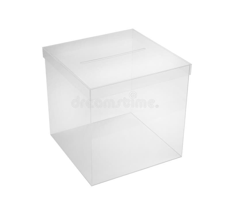 Plastic Ballot Box on White Background Stock Photo - Image of campaign ...
