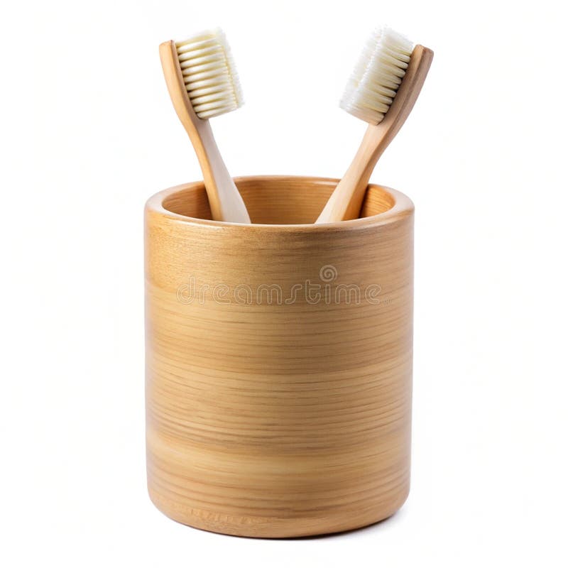 Plastic Bamboo Toothbrush Holder with Biodegradable Coating Stock ...