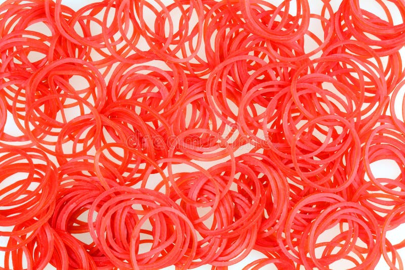 Plastic Band on White Background Stock Image - Image of stationery ...