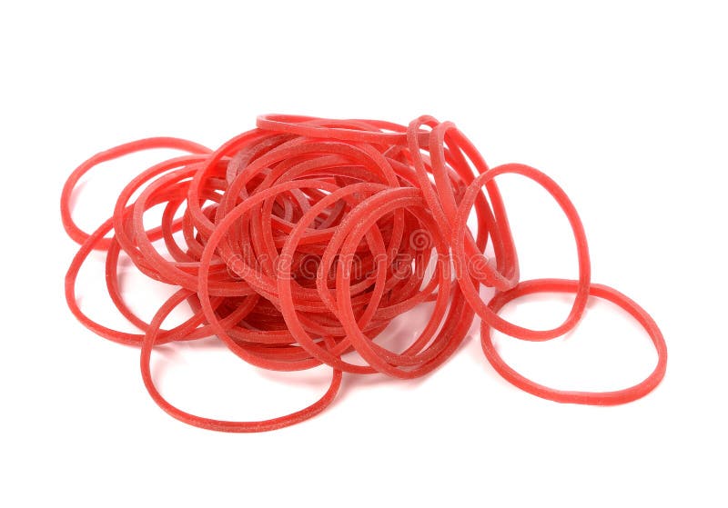 Plastic Band on White Background Stock Image - Image of loom, colors ...