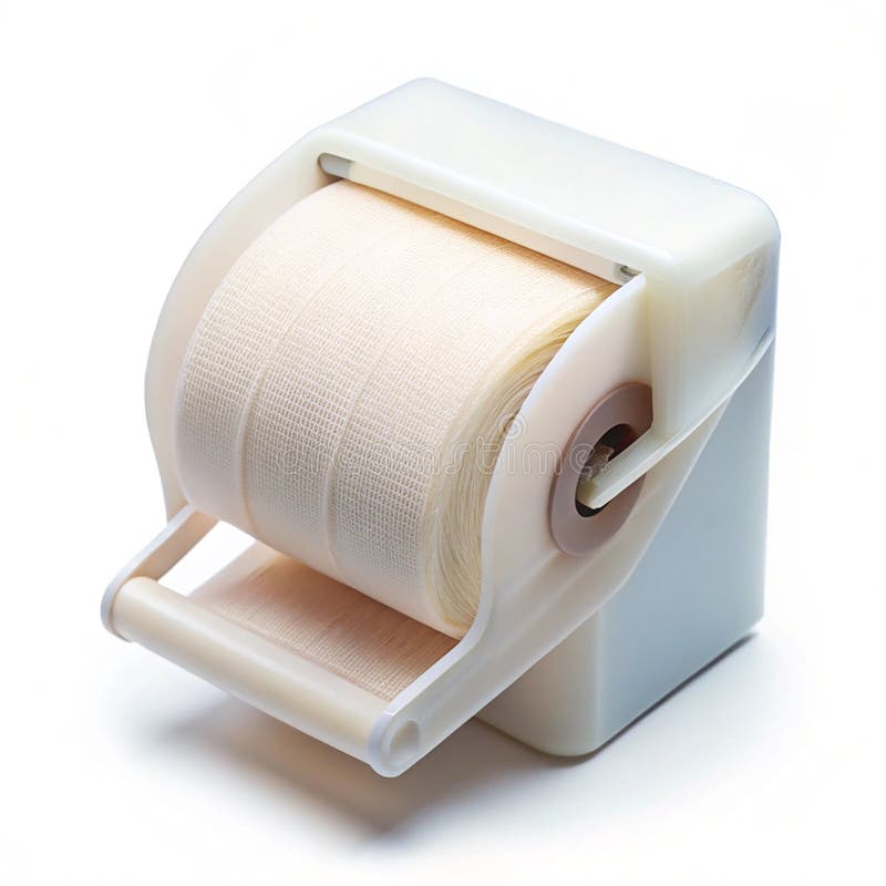 Plastic Bandage Dispenser with One-hand Access Stock Illustration ...