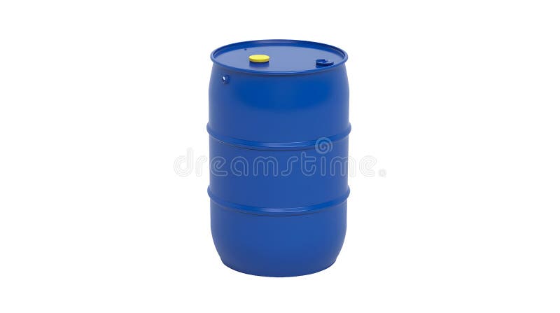 Plastic Barrel Blue Photo Illustration Image Picture, White Background ...