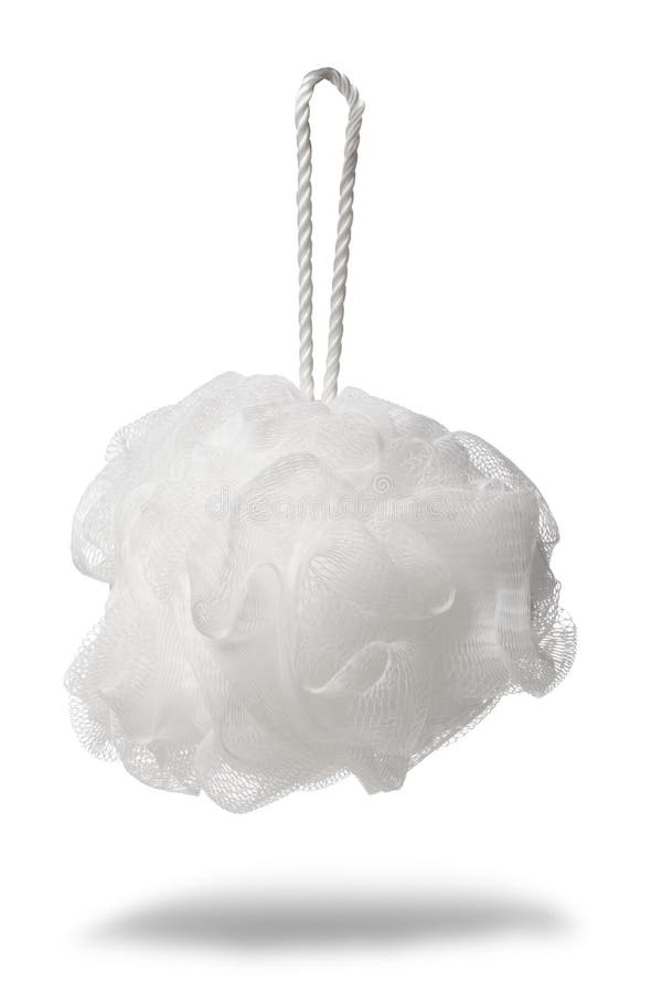 Plastic bath puff stock image. Image of fluffy, single - 39598509
