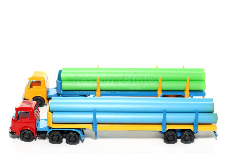 Plastic Bedford Pipe Transport Stock Image - Image of child, collecting ...