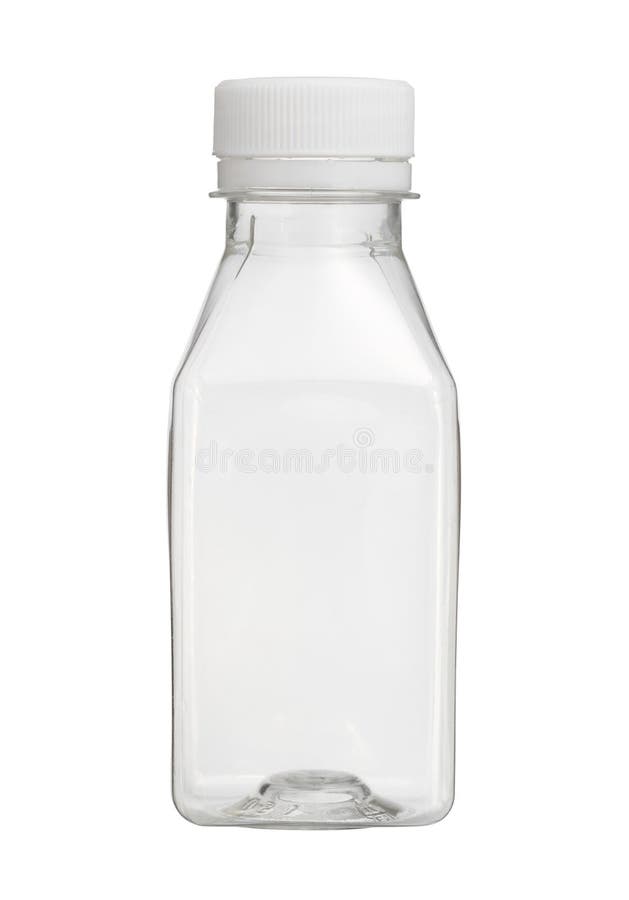 Plastic Beverage Bottle Square Shape Disposable Stock Photo - Image of ...