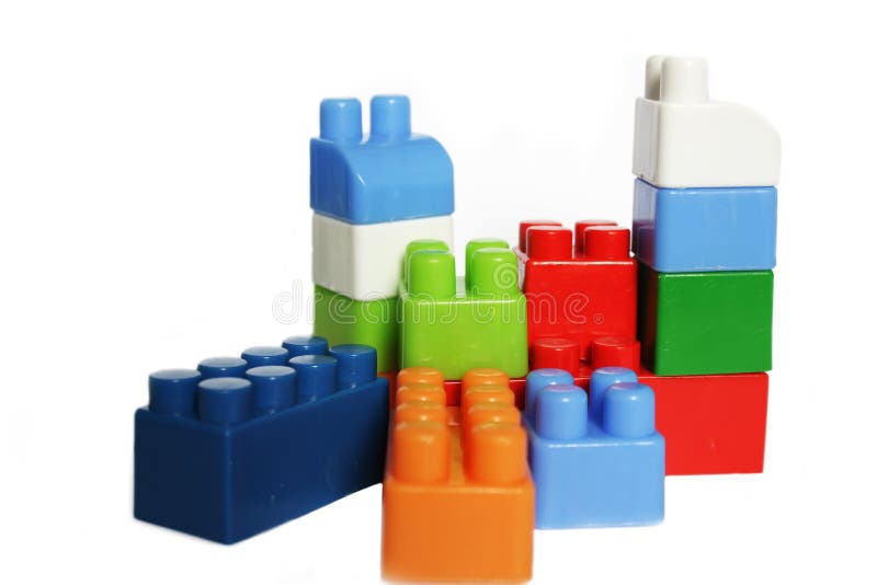 Plastic blocks stock image. Image of build, colorful - 15005327