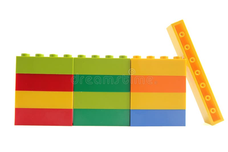 Plastic blocks stock photo. Image of isolated, construction - 25247608
