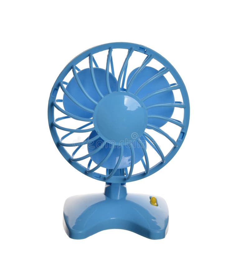 The plastic blue fan stock image. Image of plastic, isolated - 124032733