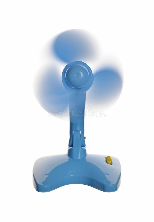 The plastic blue fan stock image. Image of plastic, isolated - 124032733