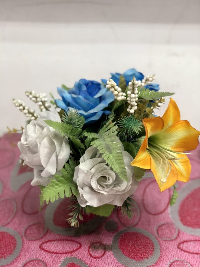 Blue Rose and white rose stock image. Image of white - 193263147