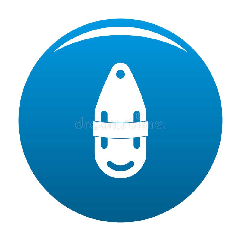 Plastic Bobber Icon Vector Blue Stock Vector - Illustration of float ...