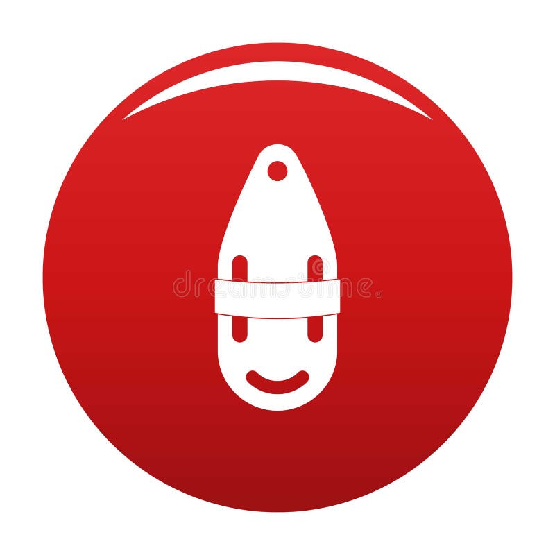 Plastic Bobber Icon Vector Red Stock Vector - Illustration of icon ...