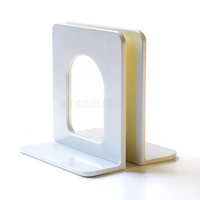 Plastic Bookend with Modern and Minimalist Design Stock Illustration ...