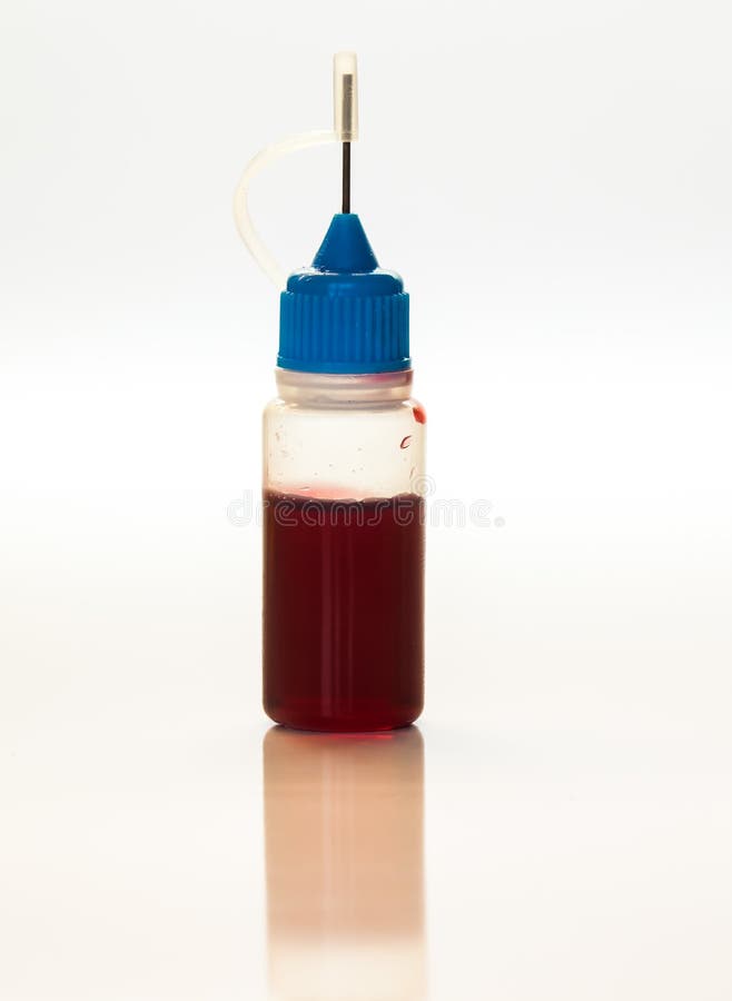 Plastic Bottle with Blood Sample, Doping Medical Concept Stock Image ...
