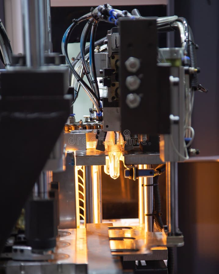 Plastic Bottle Blowing Machine Stock Image - Image of blowing, material ...