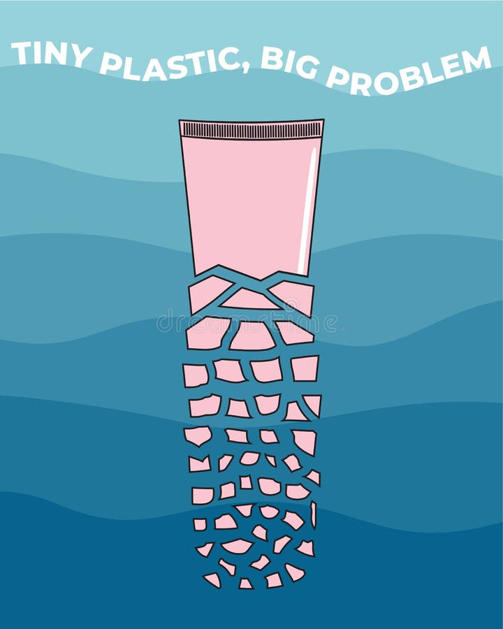 The Plastic Bottle Breaks Up into Small Pieces Stock Vector ...