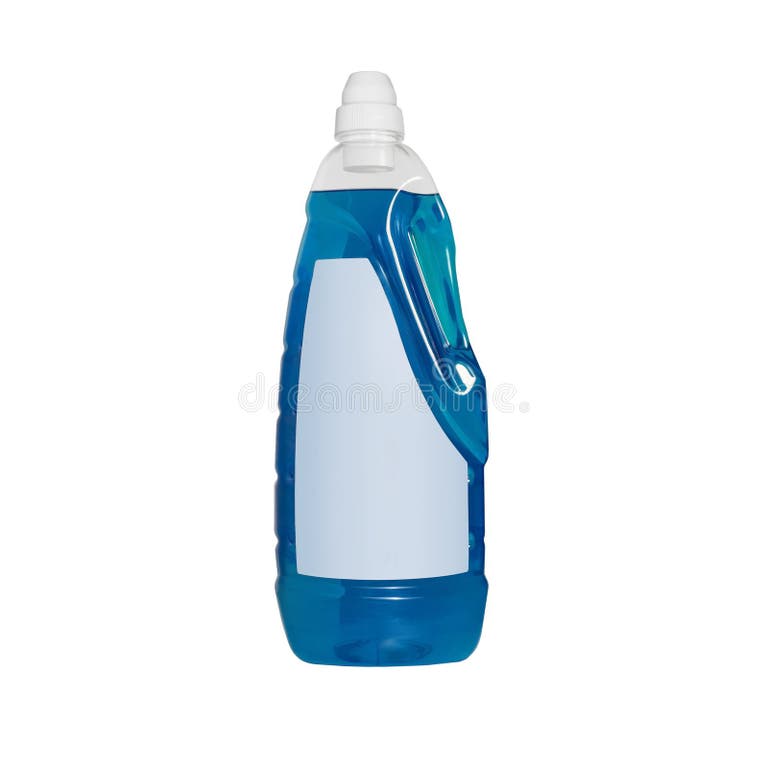 Plastic Bottle, Canister with an Empty Label, Highlighted on White ...