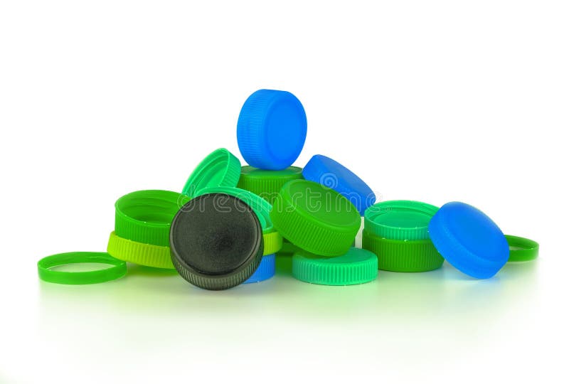 Plastic Bottle Cap for Recycling Stock Image - Image of garbage, green ...