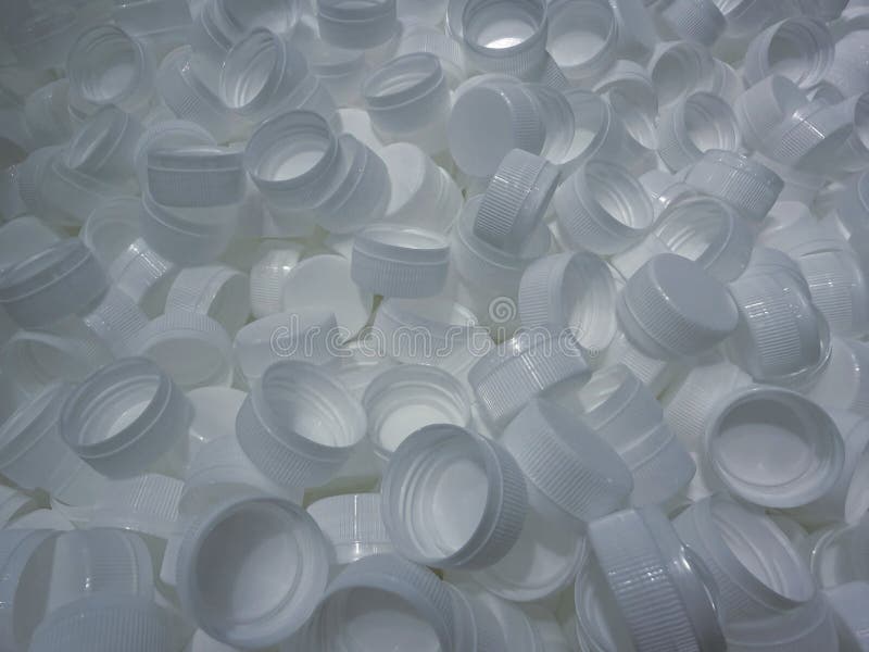 Plastic Bottle Caps, Close-up of Plastic Bottle Caps. Stock Image ...