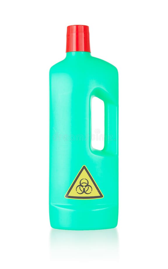 Plastic Bottle Cleaning-detergent, Biohazard Stock Image - Image of ...