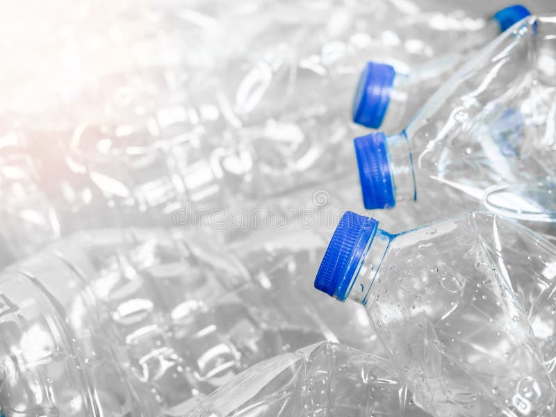 Squashed Plastic Green Bottle Stock Image - Image of trash, polythene ...