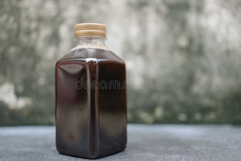 Plastic Bottle of Cold Brew Coffee Stock Image - Image of breakfast ...
