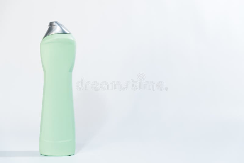 Plastic Bottle with Colored Liquid Cleaner on the Floor Stock Photo ...