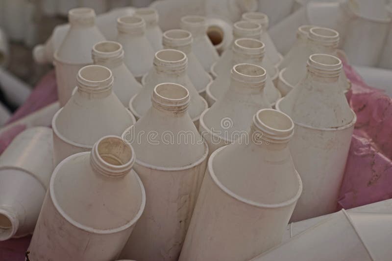 Plastic Bottle Container Improper Storage, Warehouse Management Stock ...