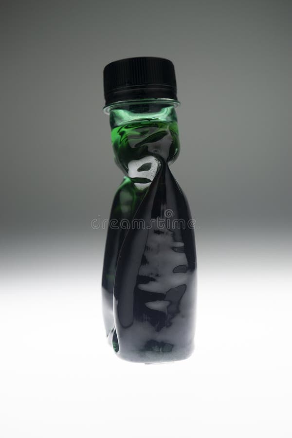 Plastic Bottle Containers with Food Colouring Mixing Creating Unique ...