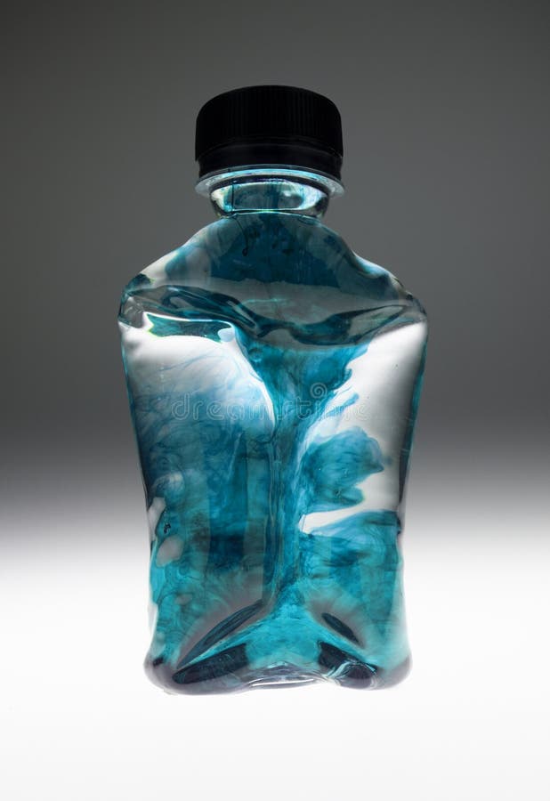 Plastic Bottle Containers with Food Colouring Mixing Creating Unique ...