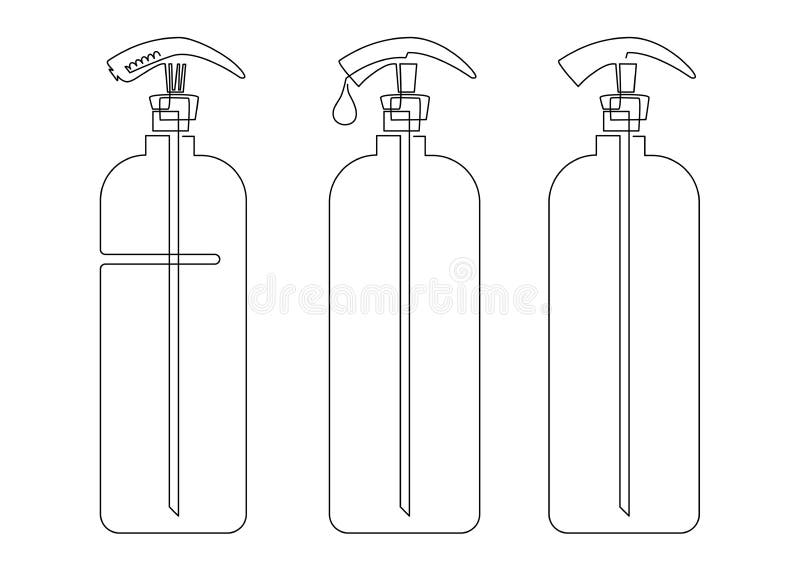 Plastic Bottle Dispenser Pump for Liquid. Blank Product Packaging ...