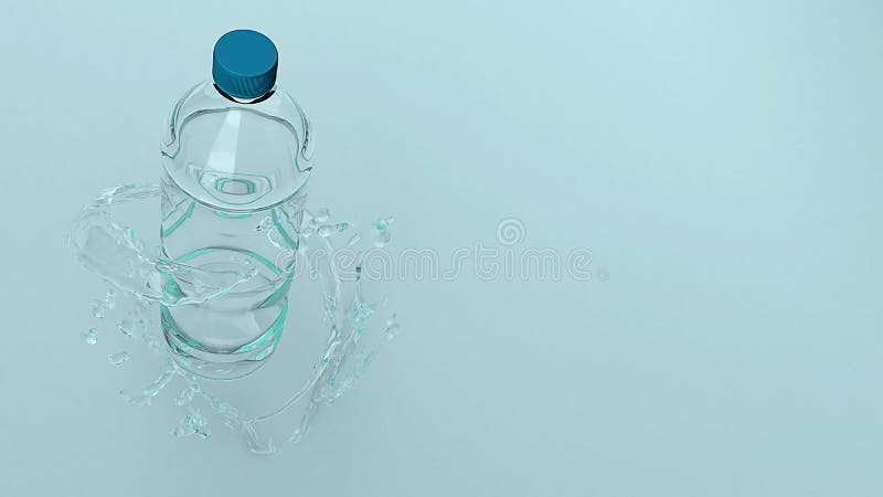 Plastic Bottle for Eco Concept 3d Rendering Stock Illustration ...