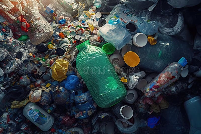 Plastic Bottle Garbage Dump, Filled with Countless Plastic Bottles and ...