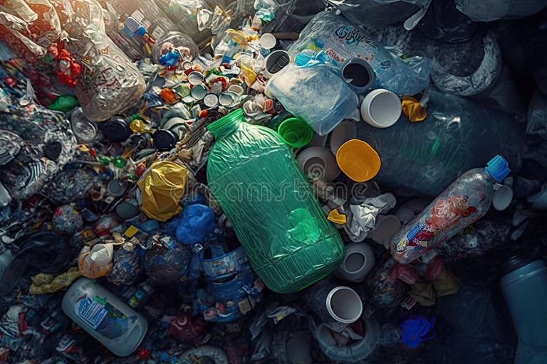 Plastic Bottle Garbage Dump, Filled with Countless Plastic Bottles and ...