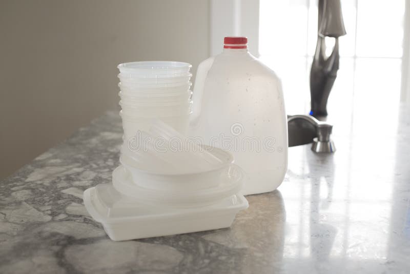 Plastic Bottle Garbage for Recycling Stock Photo - Image of green ...