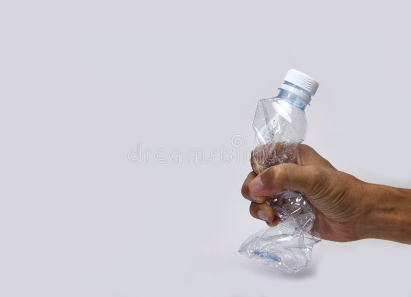 Plastic Bottle in Hand of Men,recycle and Zero Waste Concept Stock ...