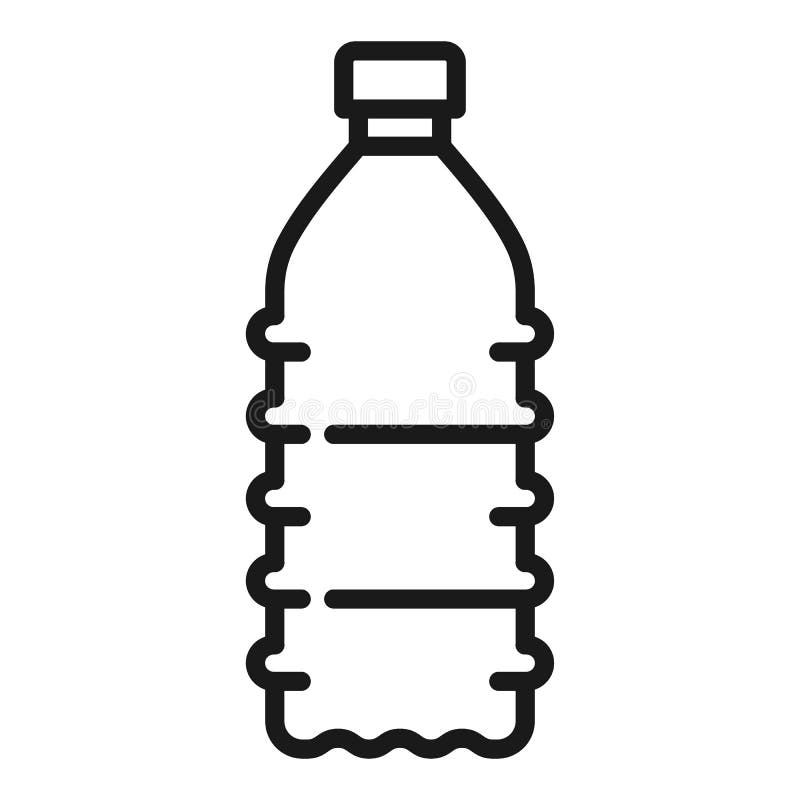 Plastic Bottle Line or Outline Icon Vector Illustration Stock Vector ...
