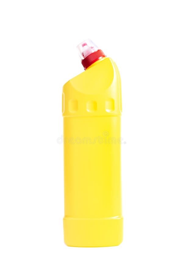 Plastic Bottle for Liquid Detergent, Bleach or Fabric Softener on a ...