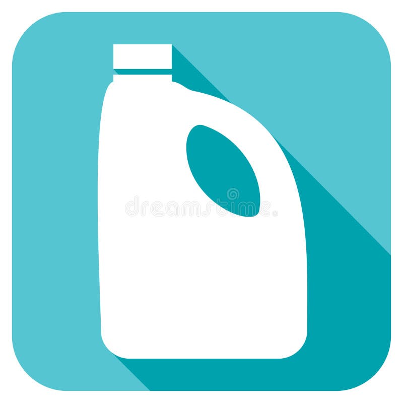 Plastic Bottle for Liquid Laundry Detergent Icon Vector Illustration ...