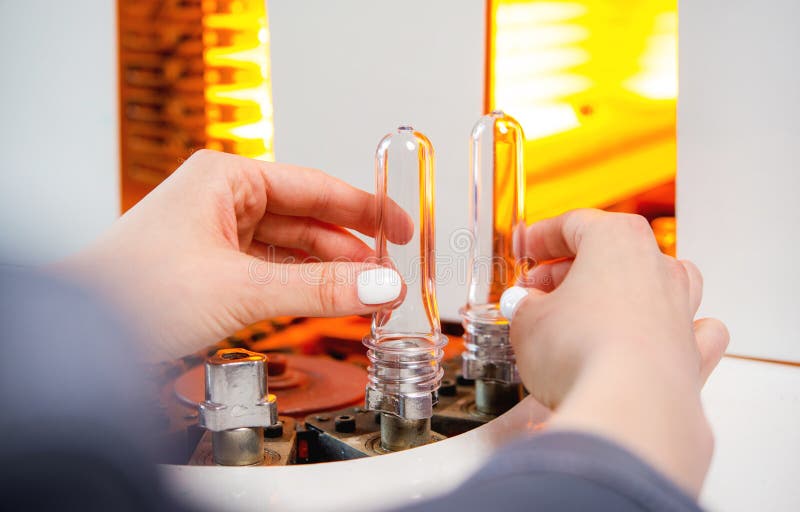 Plastic Bottle Making Process Stock Photo - Image of making, equipment ...